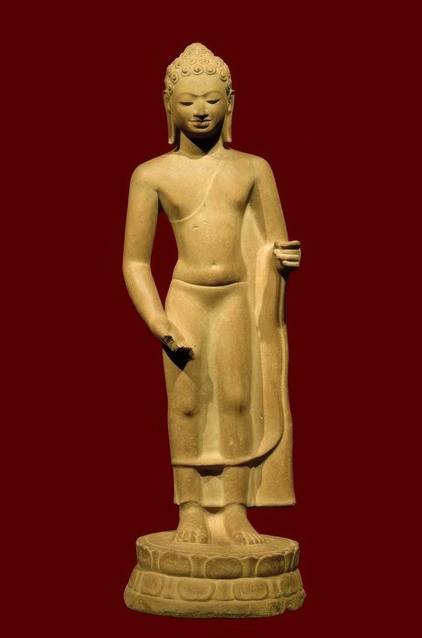 Cambodian Buddha, Pre-Angkor Period, 7th century