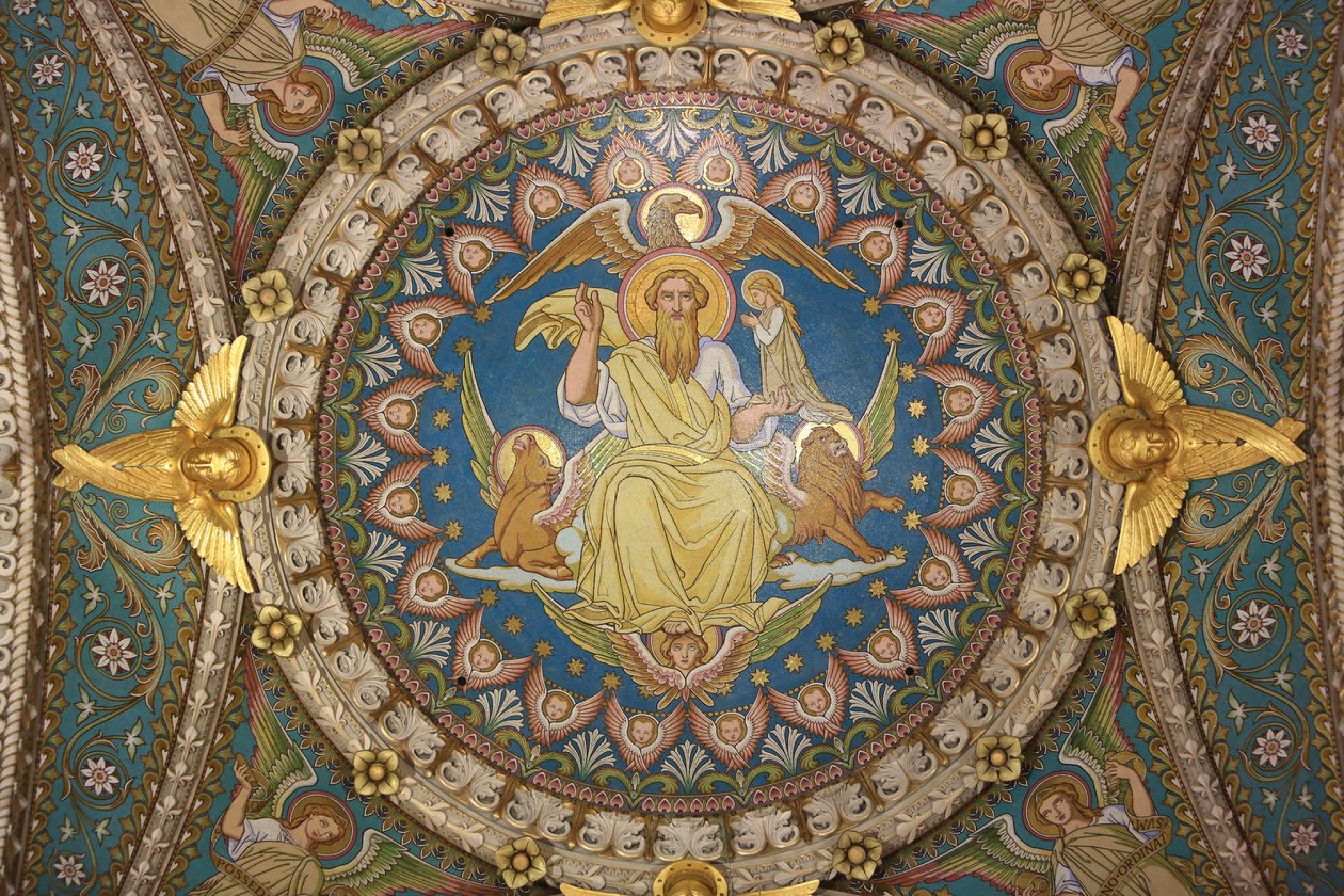Christ in Majesty and Tetramorph, Basilica of Notre-Dame de Fourvière ...