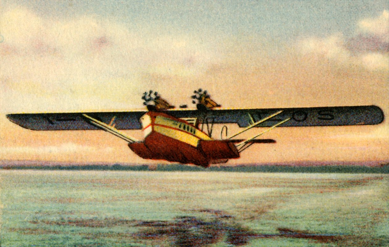 Dornier Superwal flying boat by Unbekannt: Fine art print