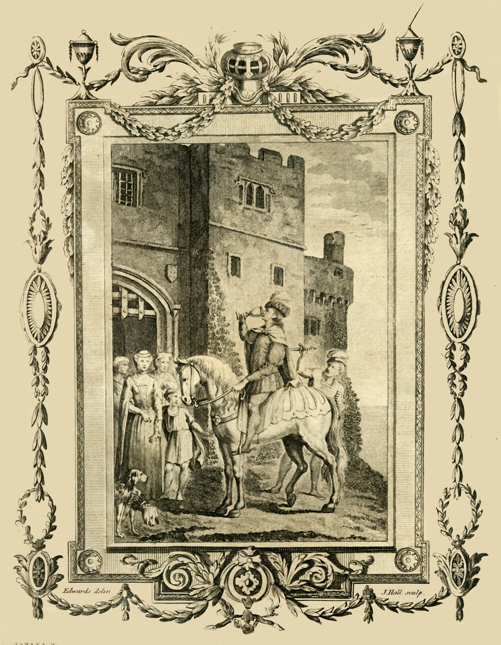 Edward the Martyr stabbed by order of his Step Mother, Elfrida, at ...