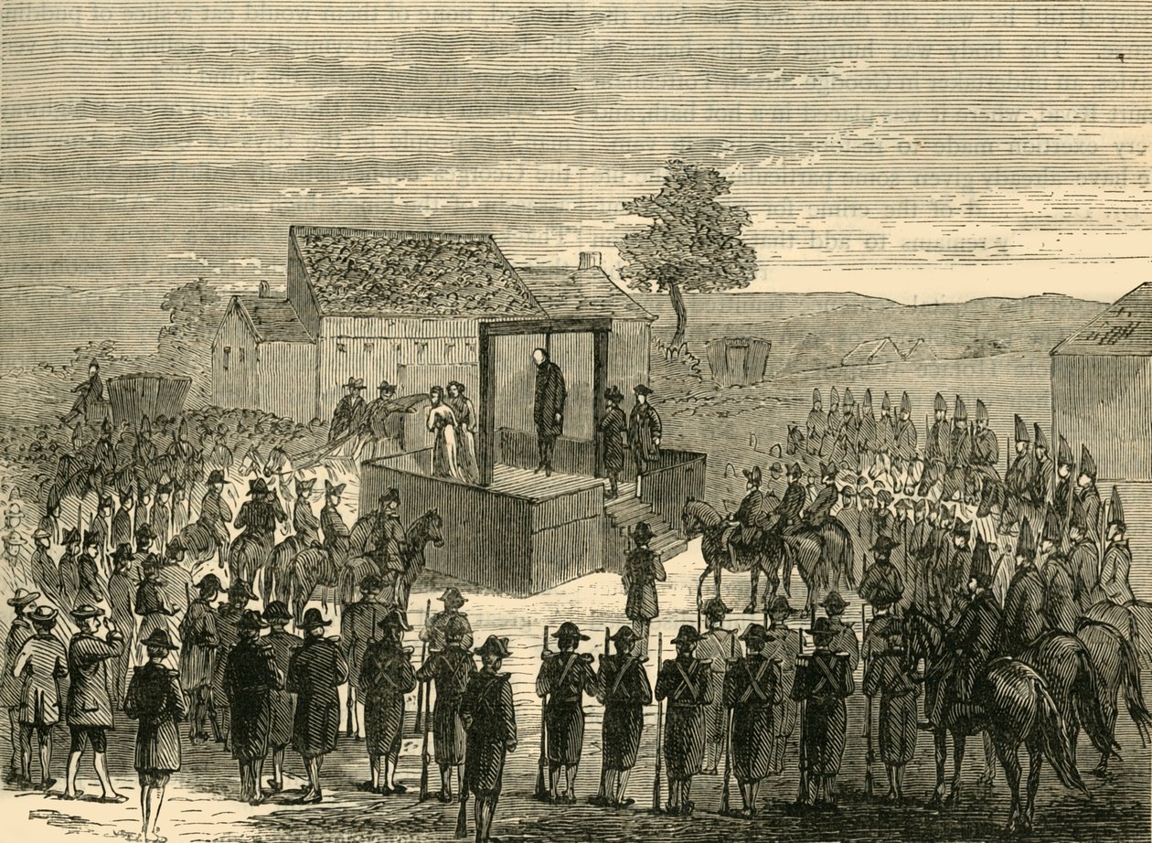 Execution of Lord Ferrers at Tyburn by Unbekannt