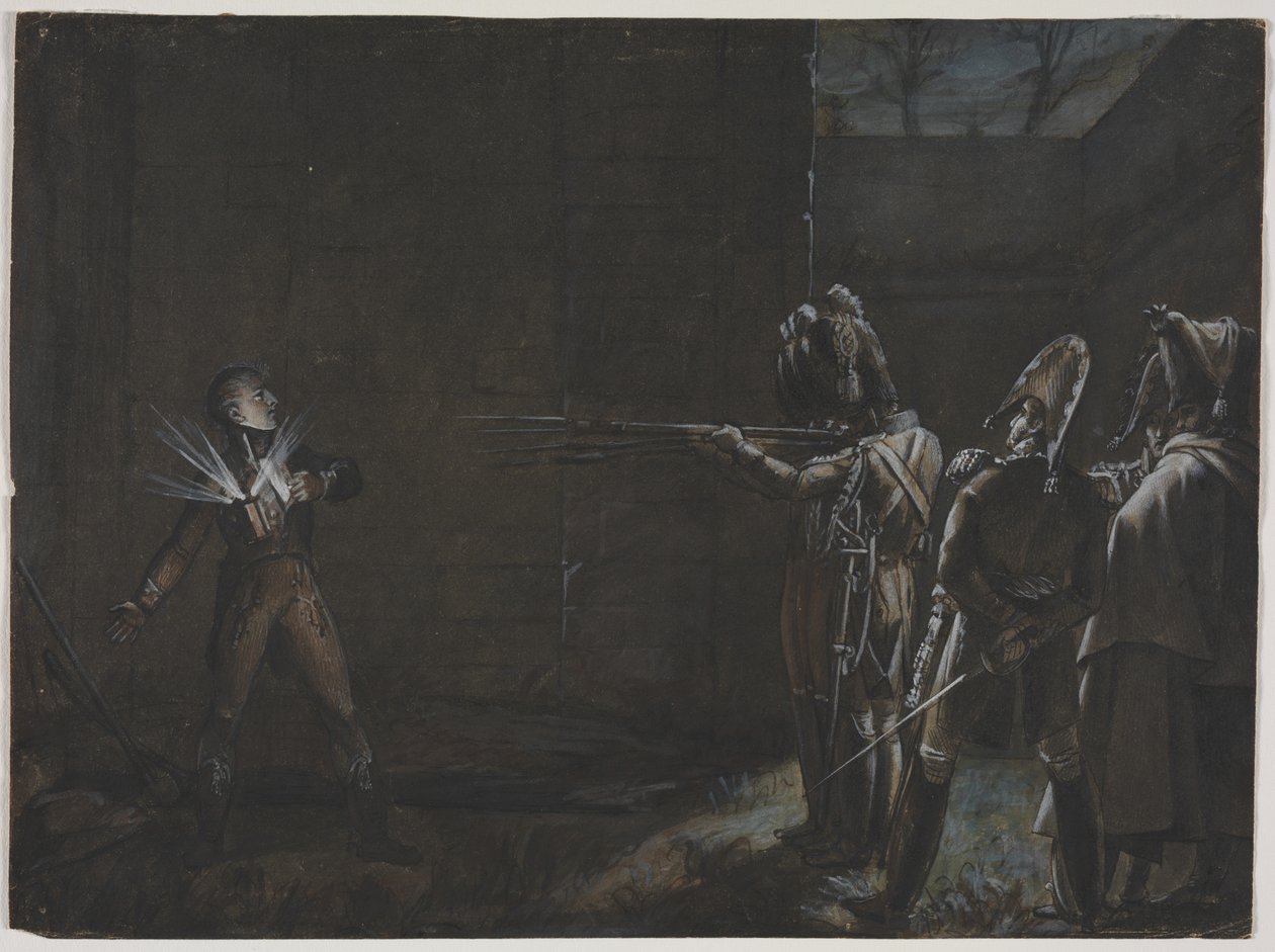 Execution of the Duke d'Enghien, 21 March 1804 by Unbekannt