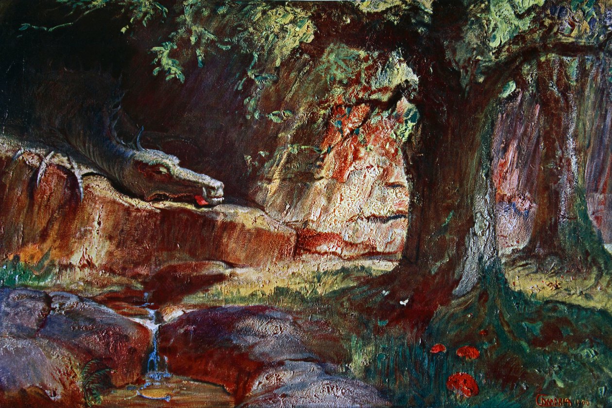 Fafner in His Cave, 1906 by Unbekannt: Buy fine art print