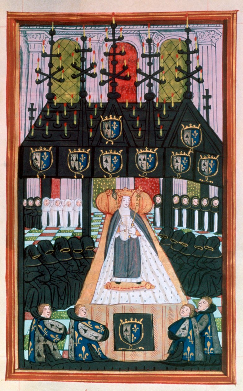 Funeral of Anne of Brittany, Notre Dame, Paris by Unbekannt