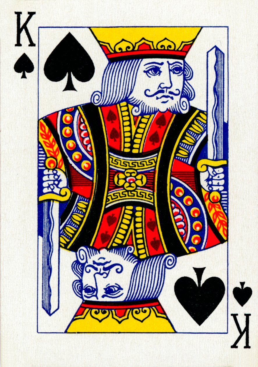 King of Spades from a deck of Goodall & Son Ltd. playing cards