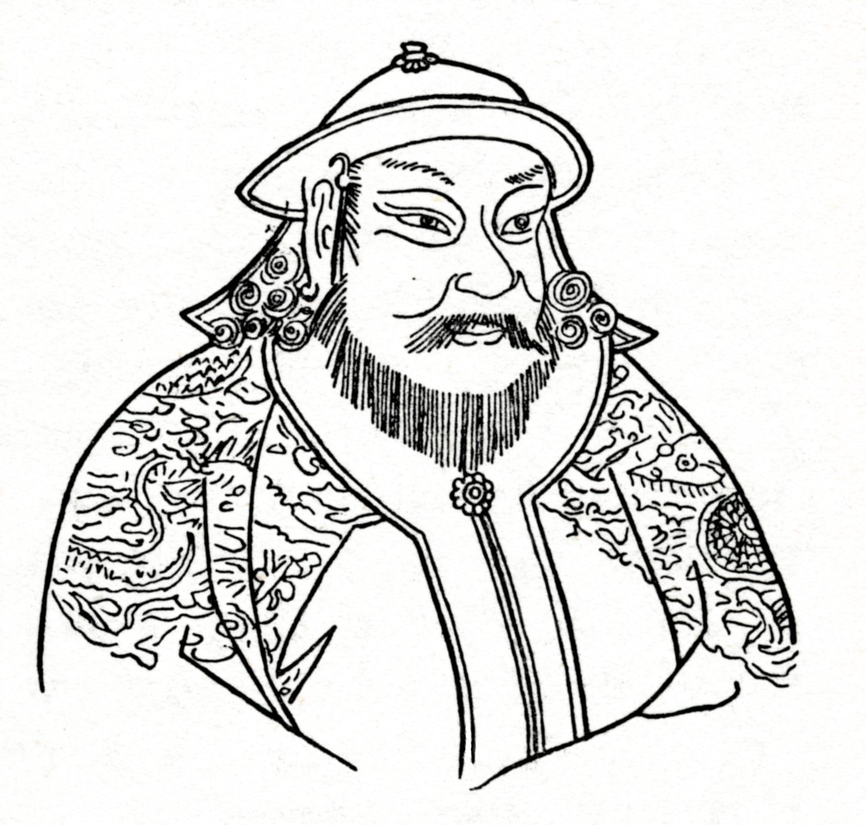 Kublai Khan 1215-1294 of the Mongol Empire and Founder of the Yuan Dynasty