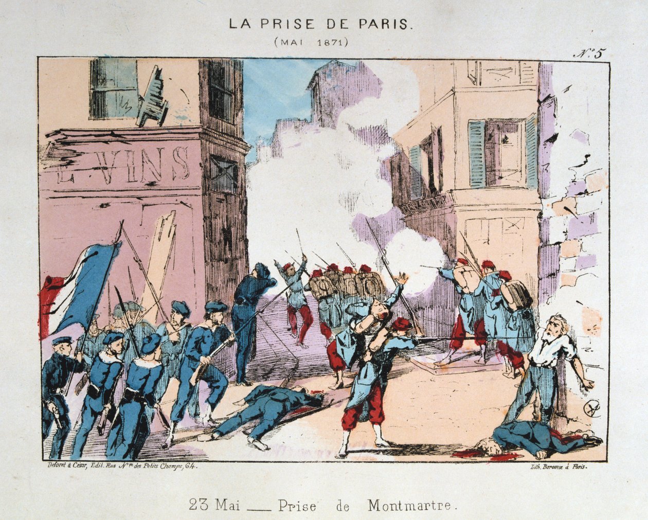 The Capture of Paris, May 1871 by Unbekannt