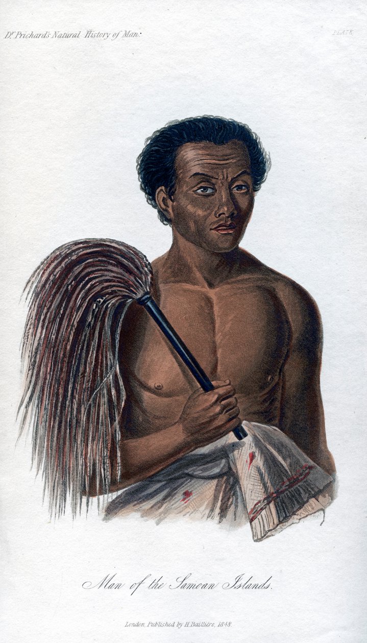 Man from the Samoan Islands by Unbekannt: Fine art print