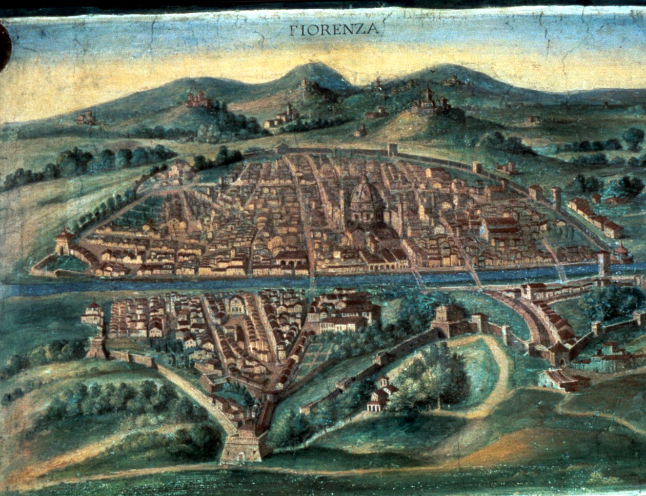 Map of Florence by Unbekannt: Buy fine art print