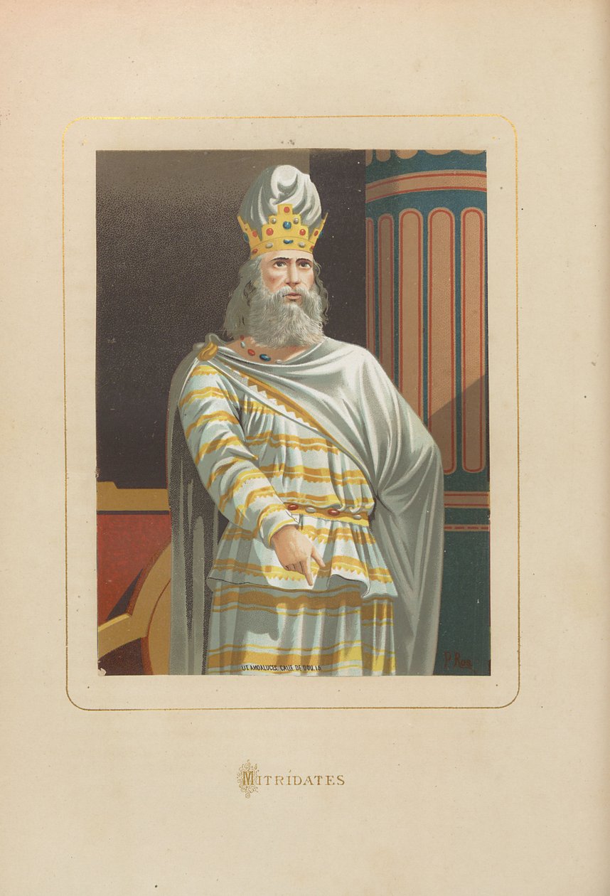 Mithridates. From: Famous Men and Women of All Times by Juan Landa ...