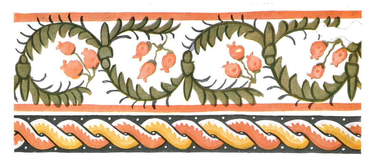 Mural paintings in the ruins of the Monastery of St Apollo at Bawit, Egypt, 1928