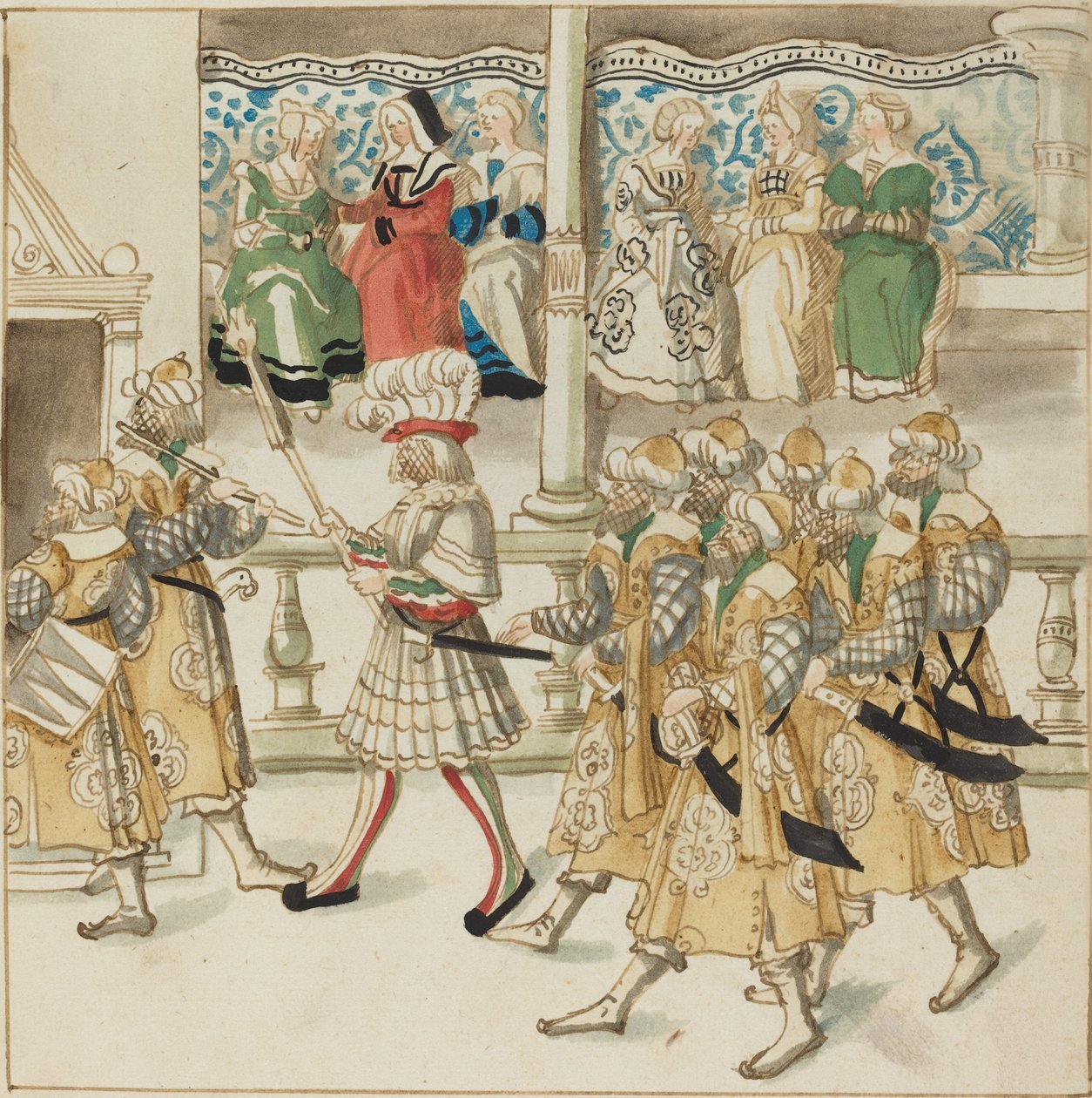 Parading Knights in Oriental Costume by Unbekannt