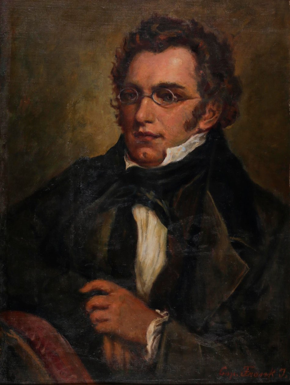 Portrait of Franz Schubert by Unbekannt: Fine art print