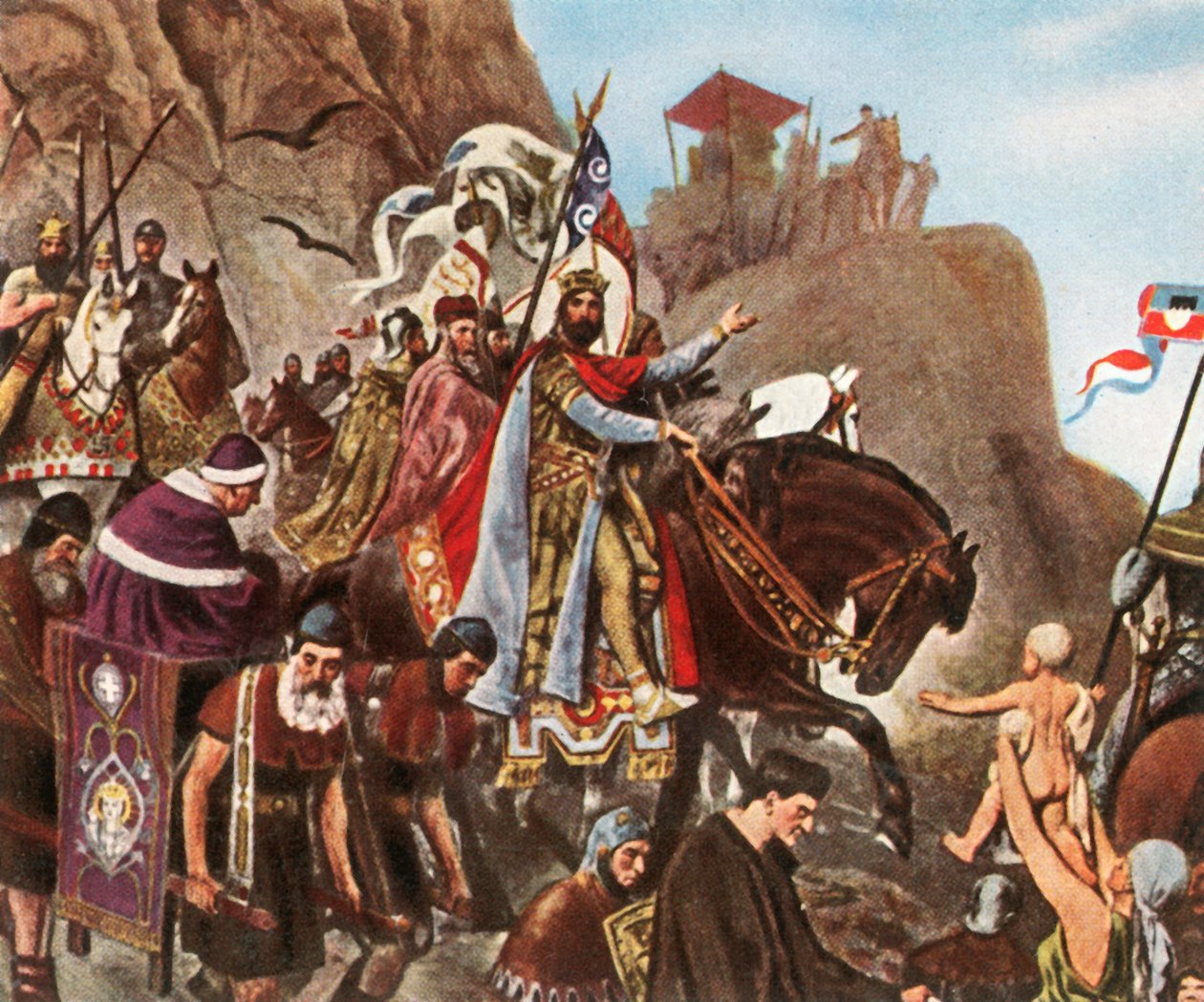 Return of Henry III from his first journey to Rome