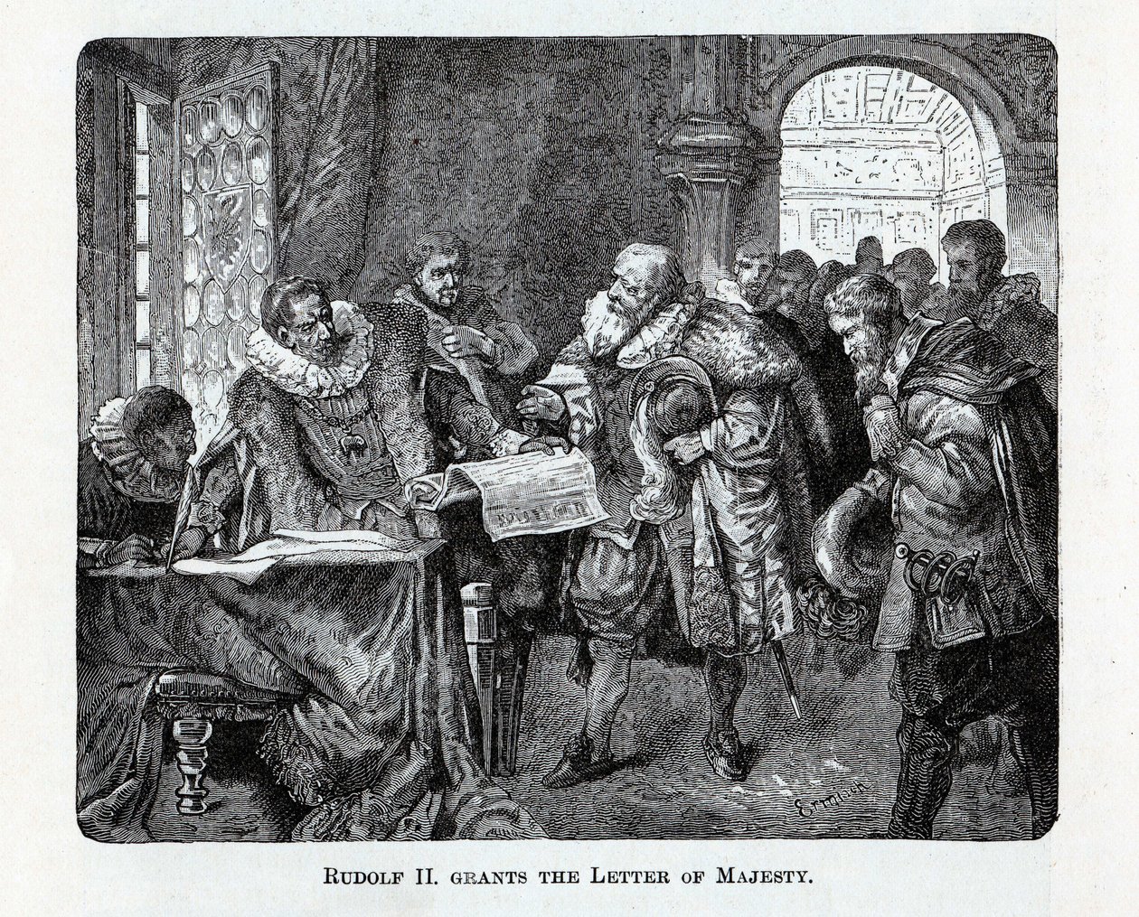 Rudolf II Grants the Letter of Majesty by Unbekannt