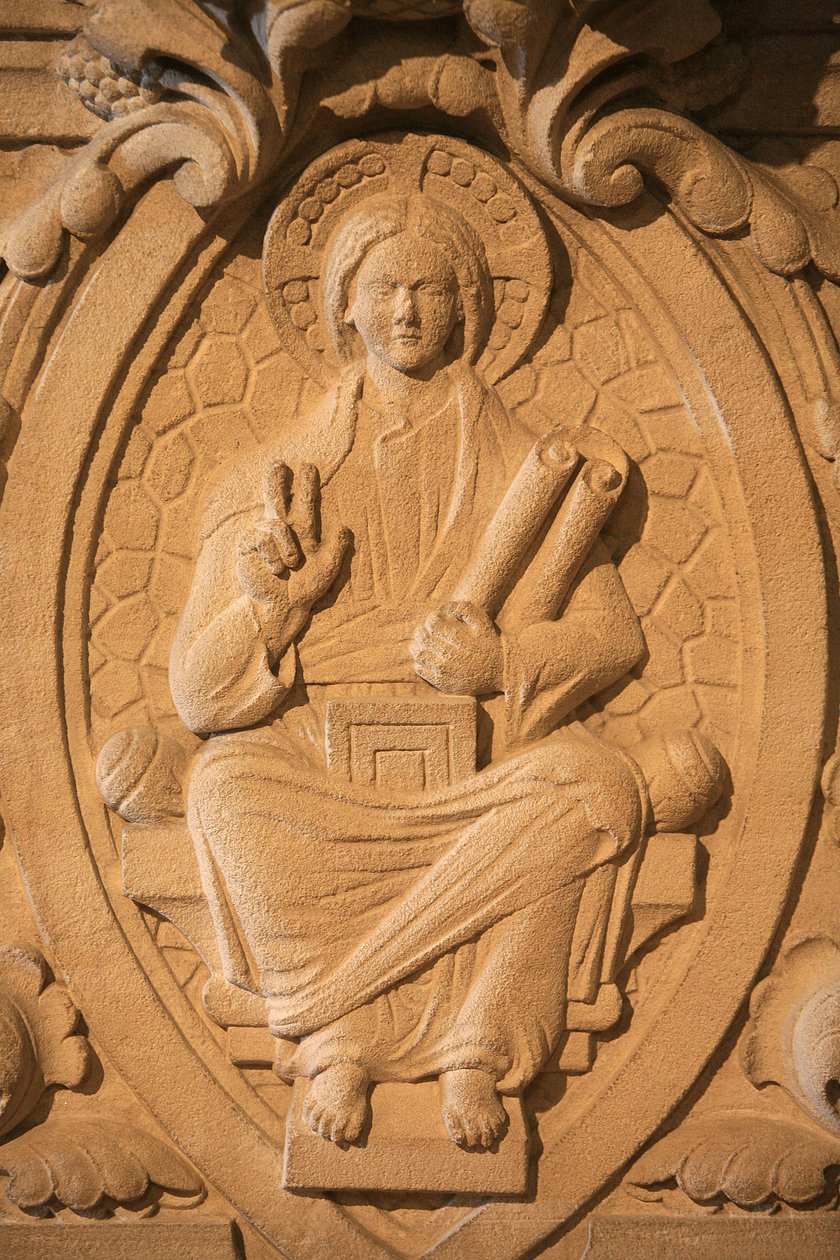 Sculpture of Christ in Soulac basilica, Soulac, France