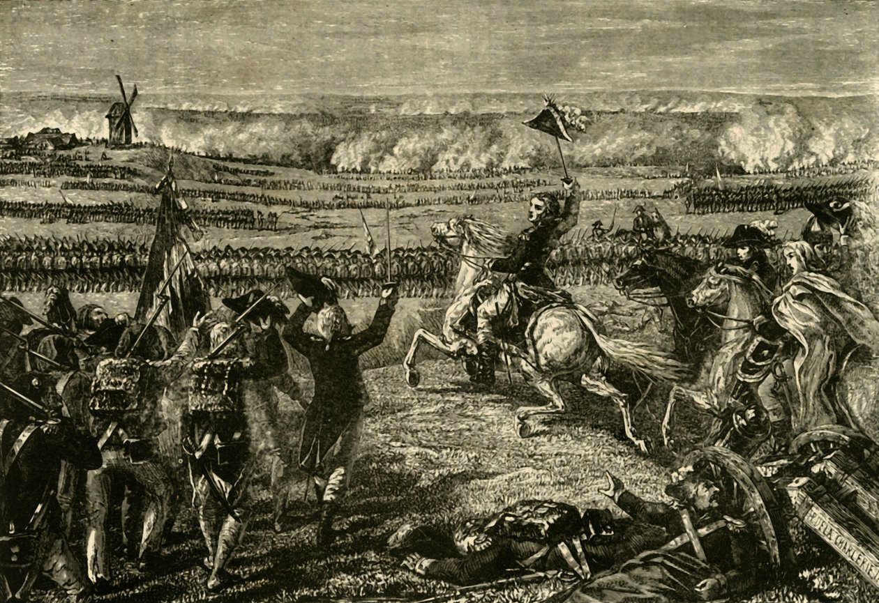 The Battle of Valmy by Unbekannt: Premium art reproduction