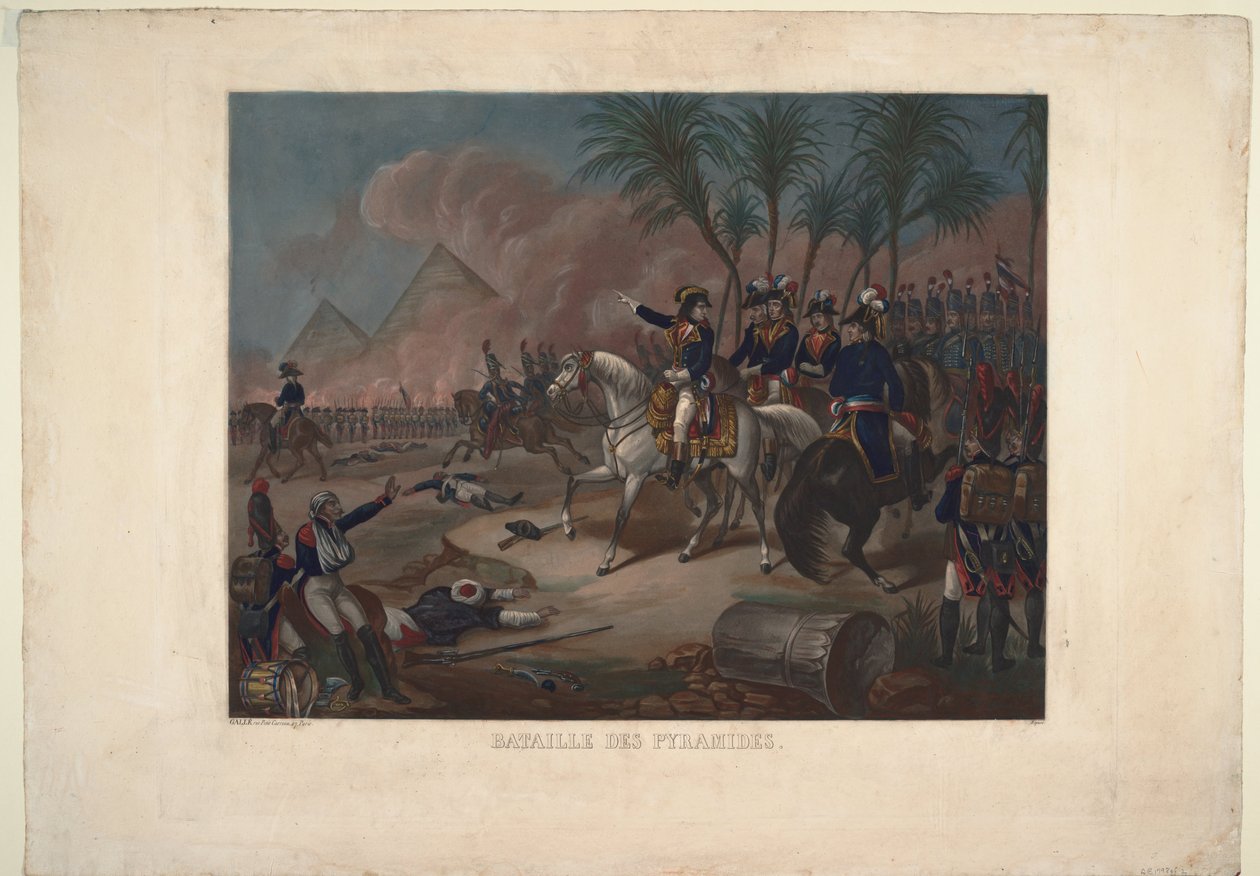 The Battle of the Pyramids by Unbekannt: Fine art print