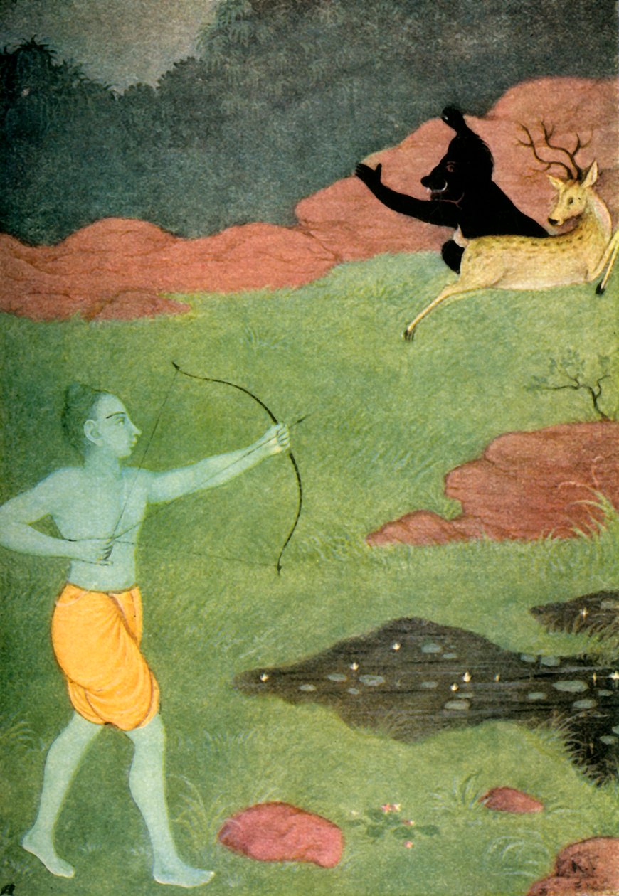 The Death of Maricha, 1920 by Unbekannt: Fine art print