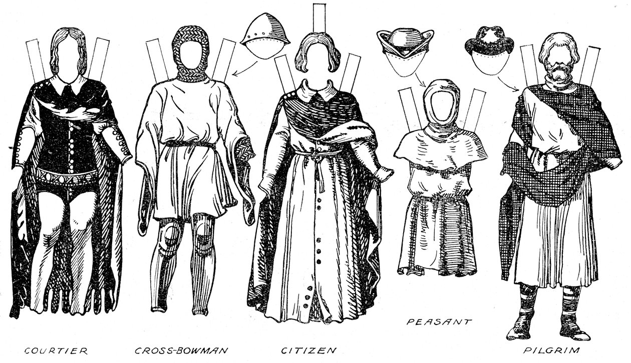 The Great Gallery of British Costume: Dress Worn in Edward III's Reign ...