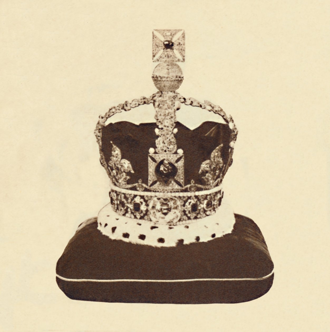 The Imperial Crown of State by Unbekannt: Fine art print