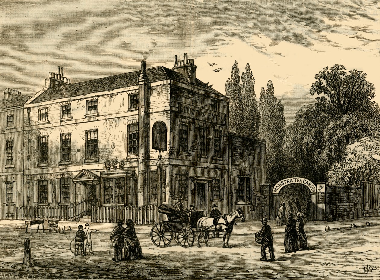 The Monster Tea-Gardens, 1820, c1876 by Unbekannt