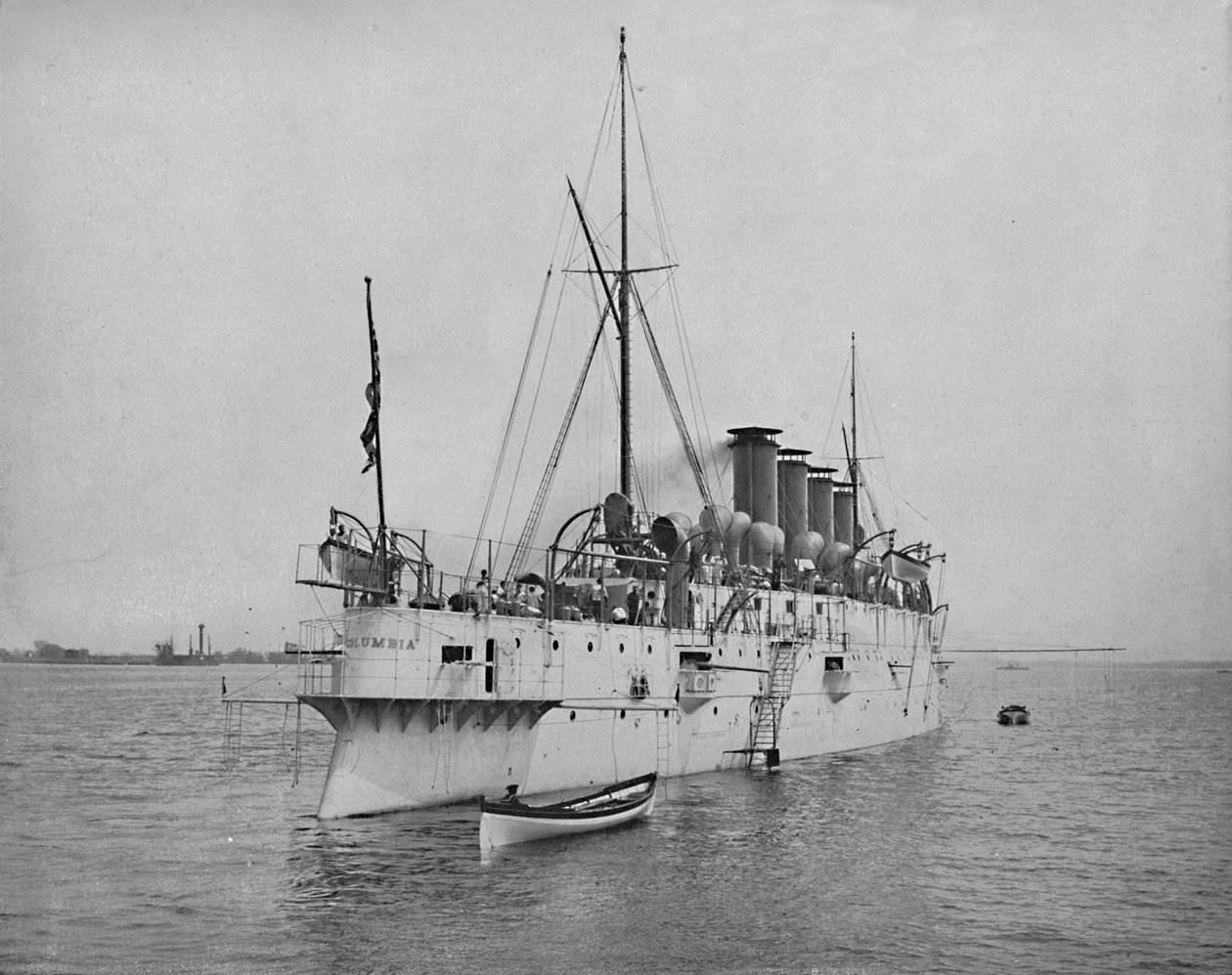 The Protected Cruiser Columbia by Unbekannt