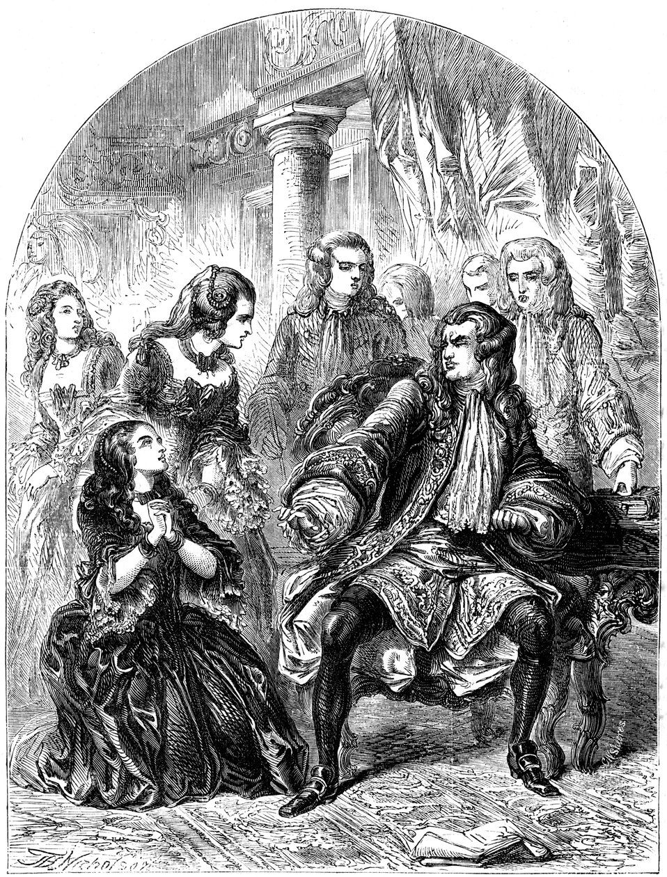 The Countess of Derwentwater Pleading for Her Husband's Life, 1715-1716