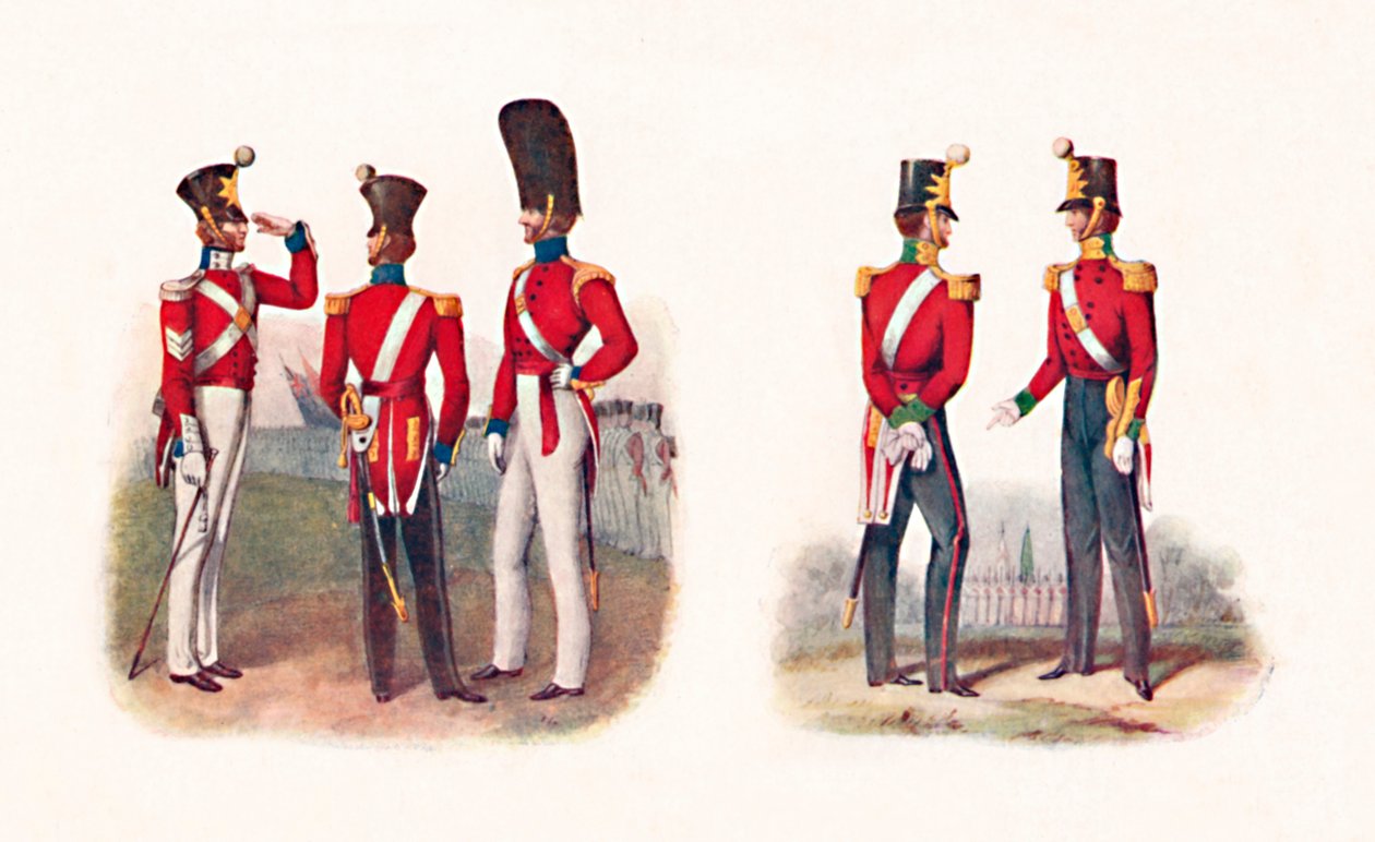 Uniforms of the 86th Regiment by Unbekannt: Fine art print