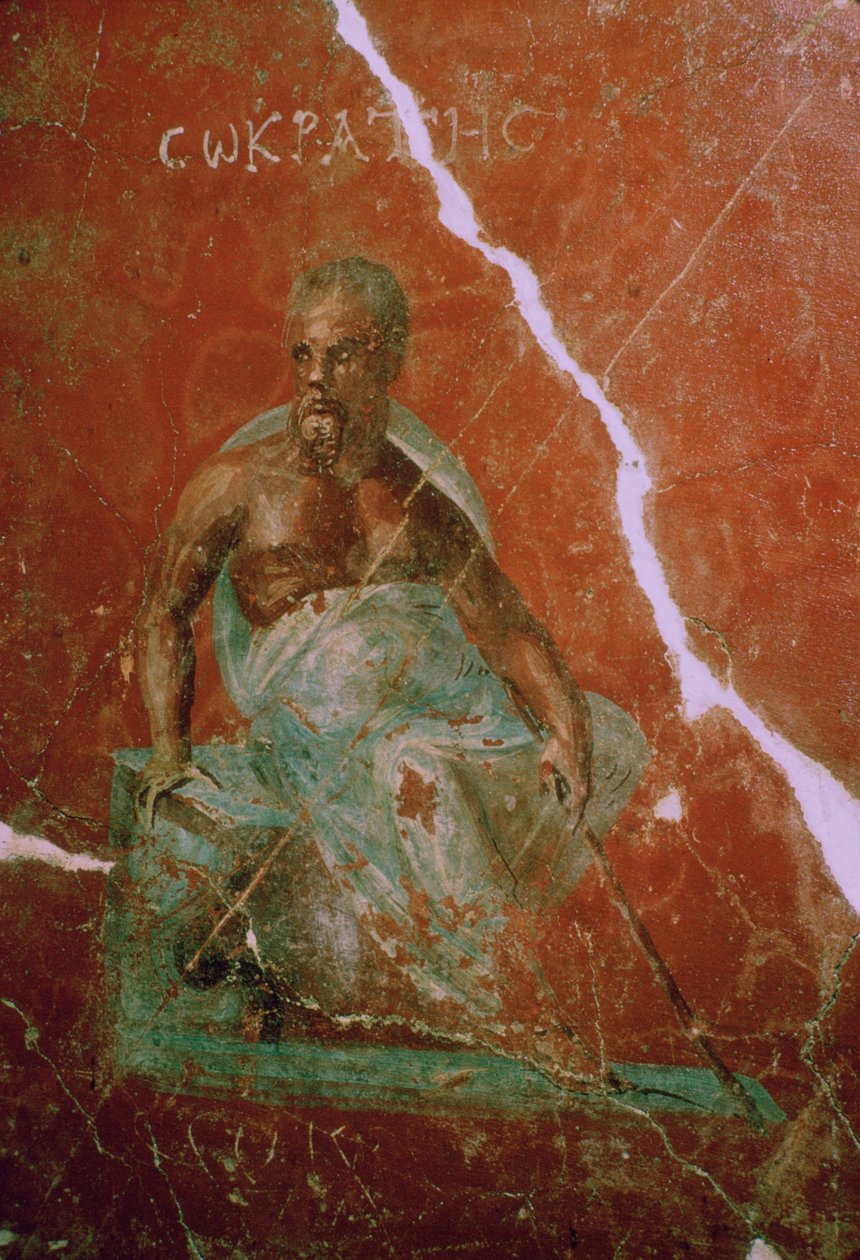 Wall-painting of the Greek philosopher Socrates by Unbekannt