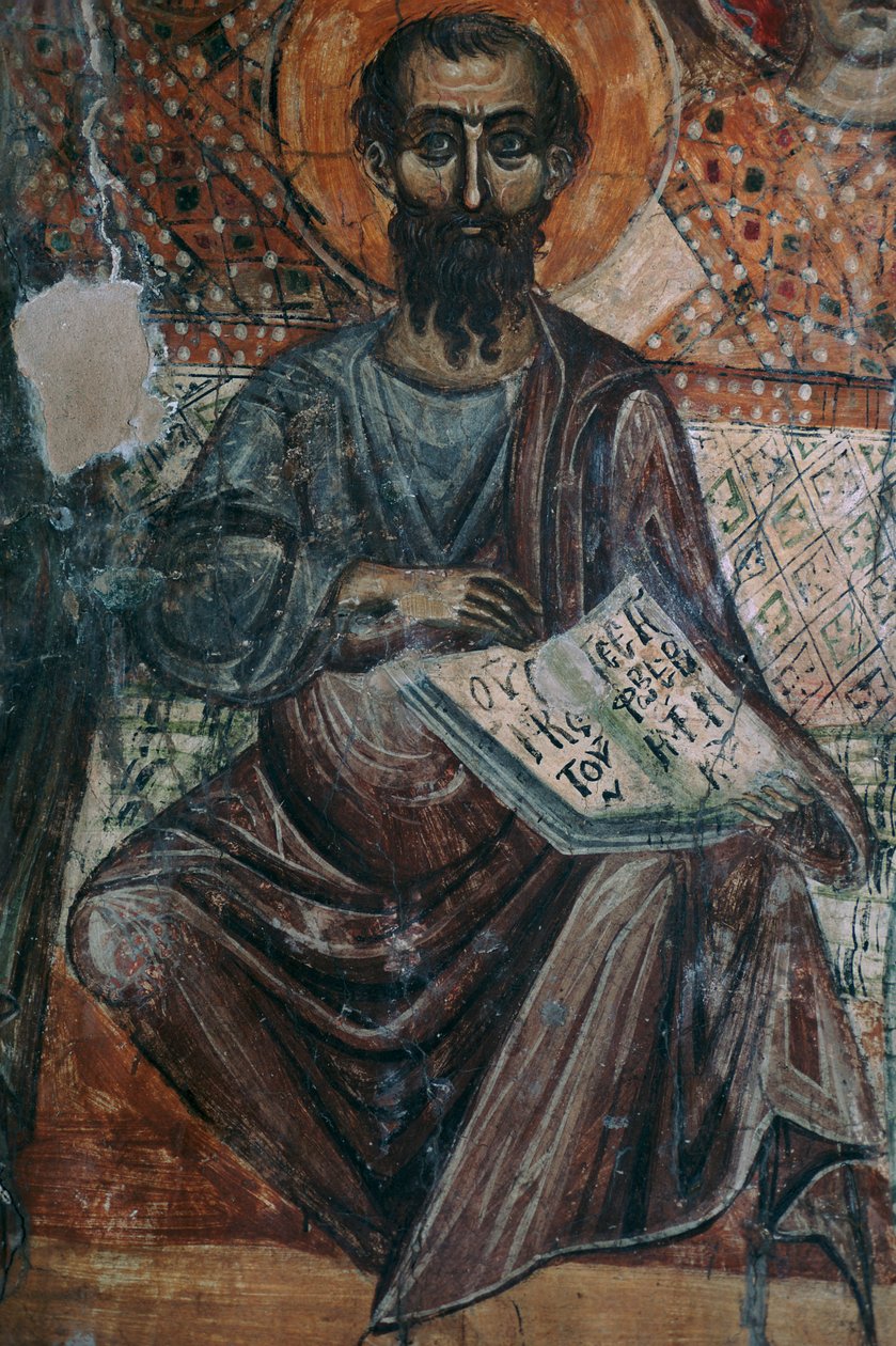 Wall Painting of a Saint in Heaven by Unbekannt