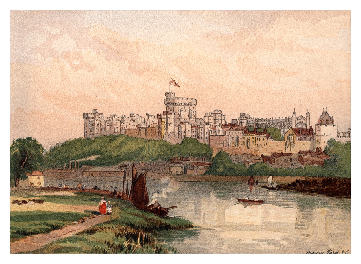 Windsor Castle, 1880 by Unbekannt: Premium art reproduction
