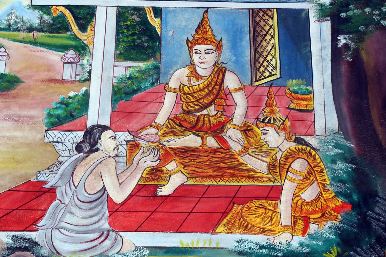 Wat Inpeng Buddhist Temple: The Jataka Tales are Narratives About the ...