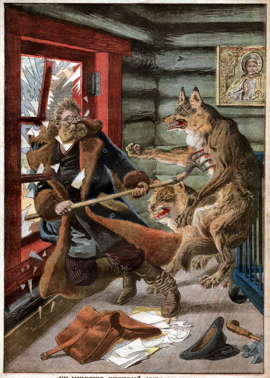 Wolves's attack by Nicolas Liez: Premium art reproduction