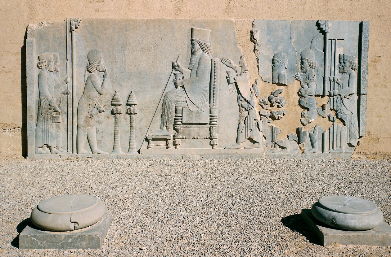 Bas-relief of Darius The Great's Nowruz audience, Treasury, Persepolis