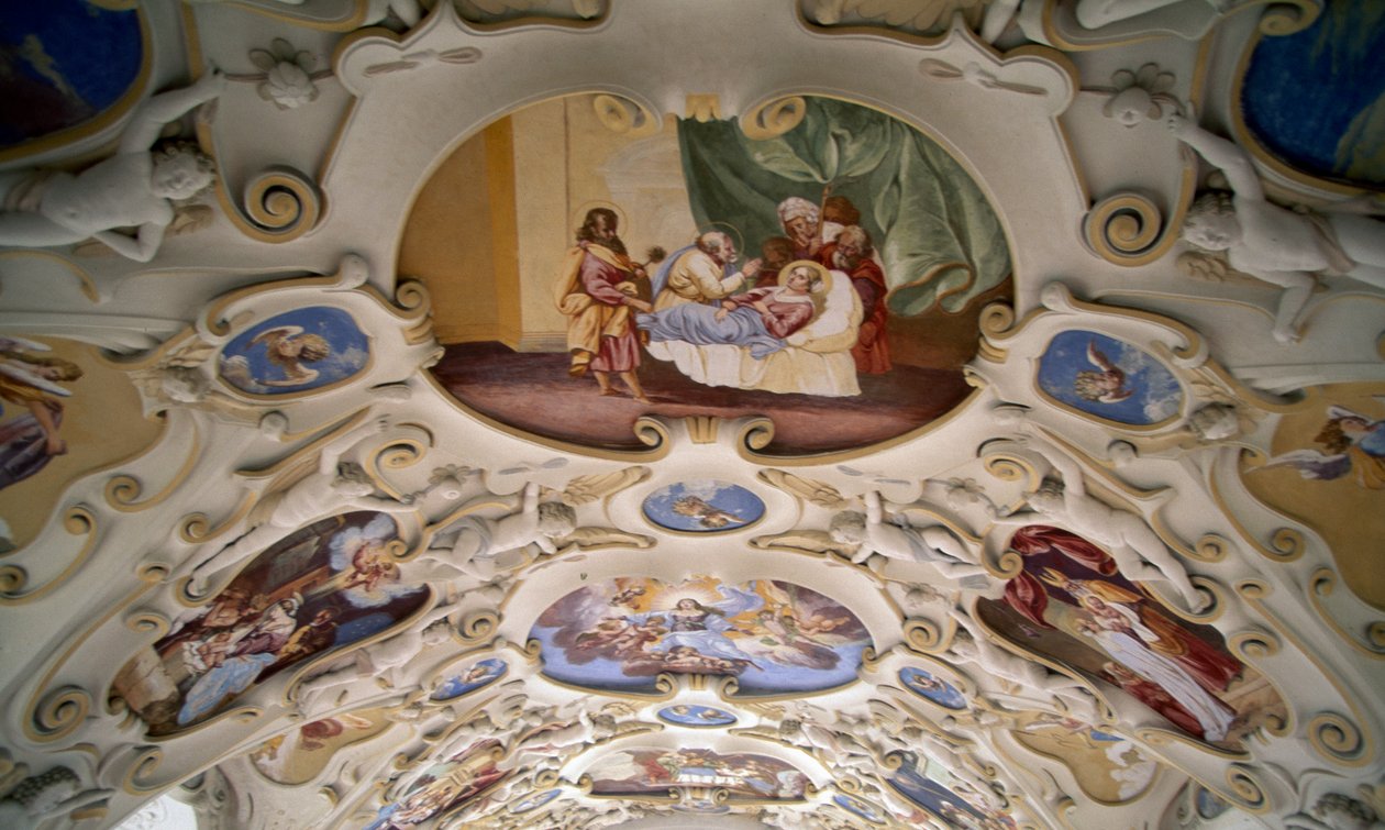 Frescoed Ceiling from the Chapel of Bojnice Castle (detail)