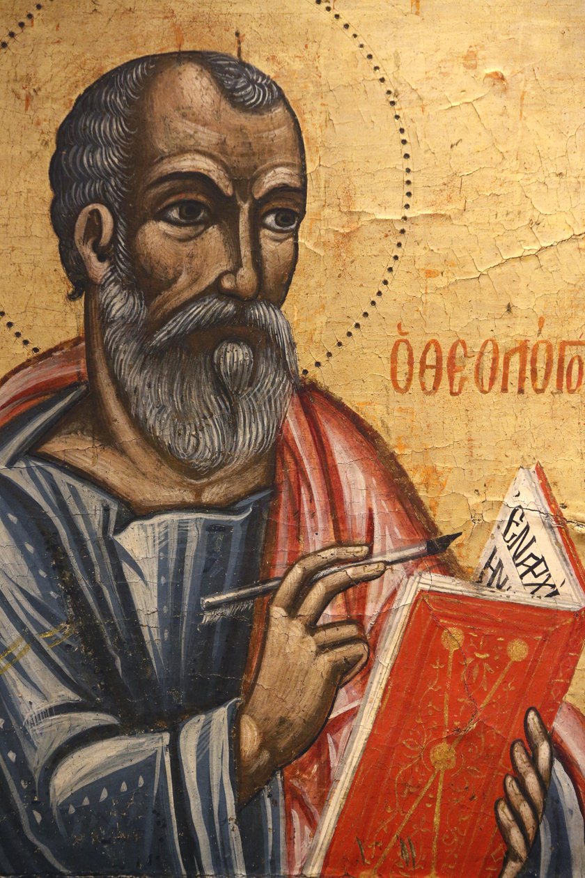 Saint John the Theologian Icon (17th Century) by Unbekannt