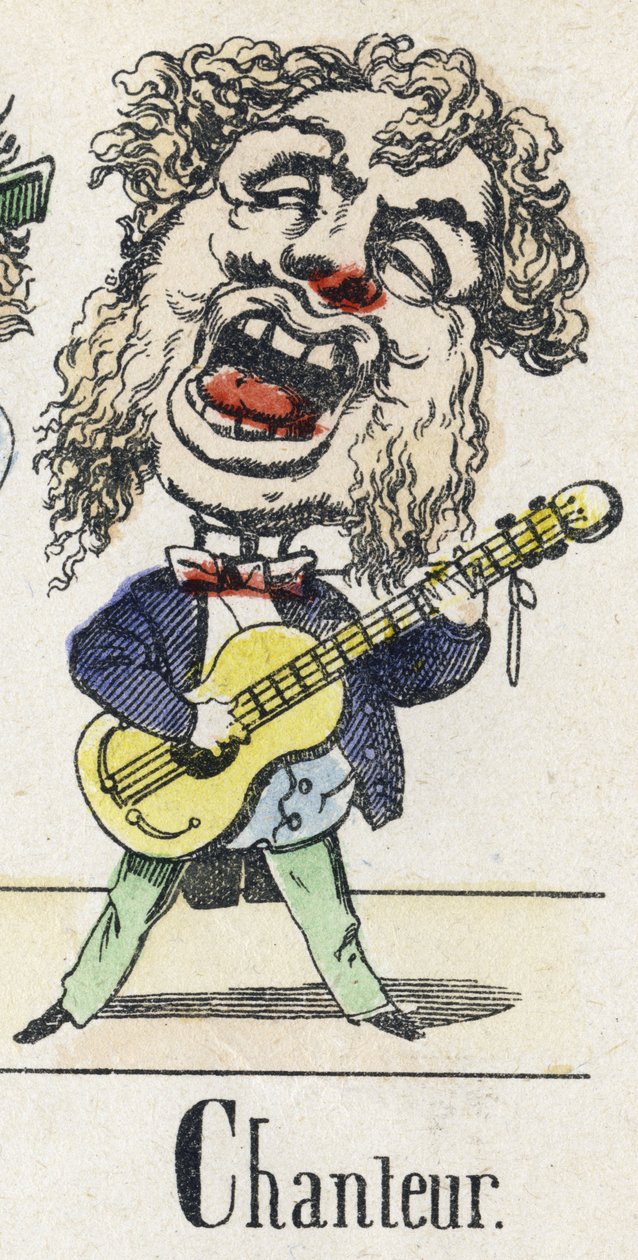 Letter C: singer. Alphabet of the Eastern Tale. Imaging of Epinal ...