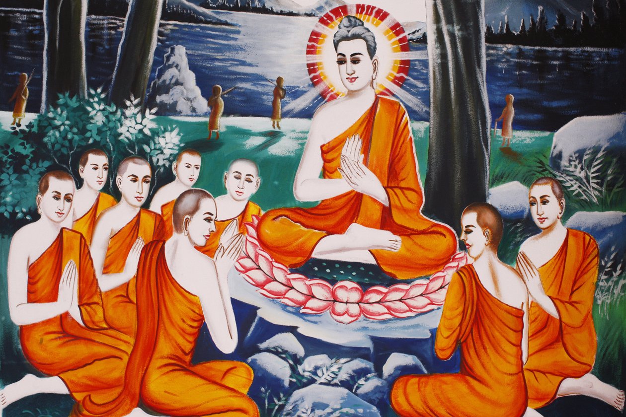 Life of the Buddha: Questioning Buddha Trained His Disciples in the Art ...