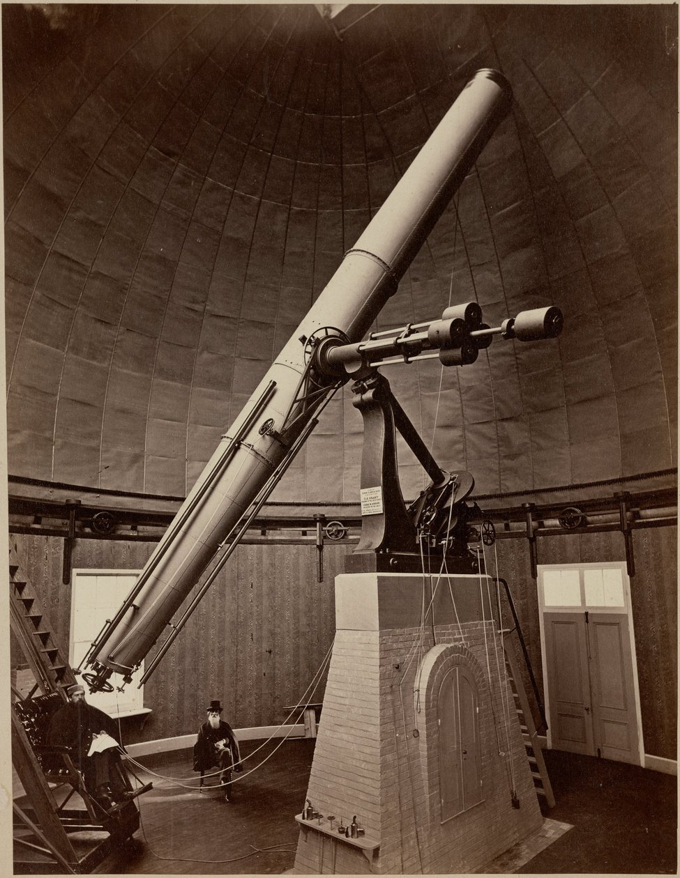 Refracting telescope with equatorial mounting, Washington DC, USA