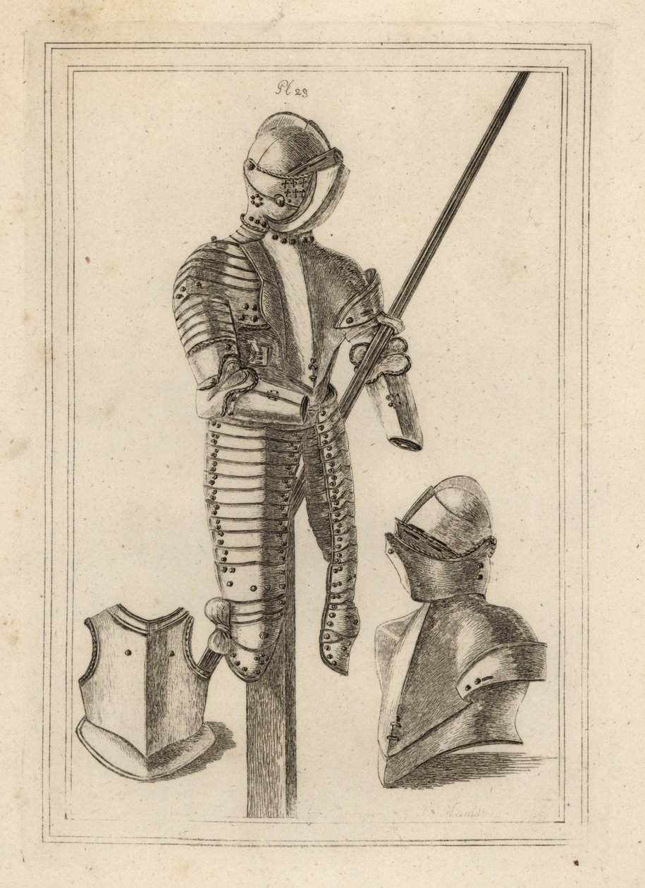 Suit of Tilting Armour with Grand Guard and Lance Rest from the Tower ...