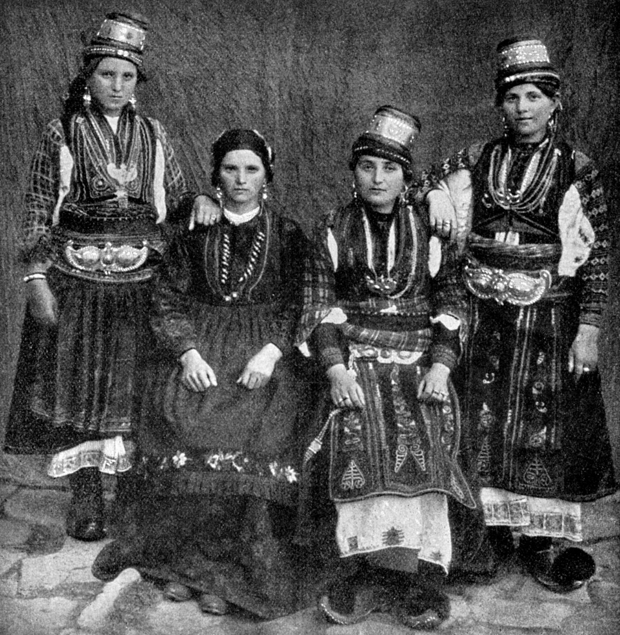 Romany Women, Albania by Underwood and Underwood