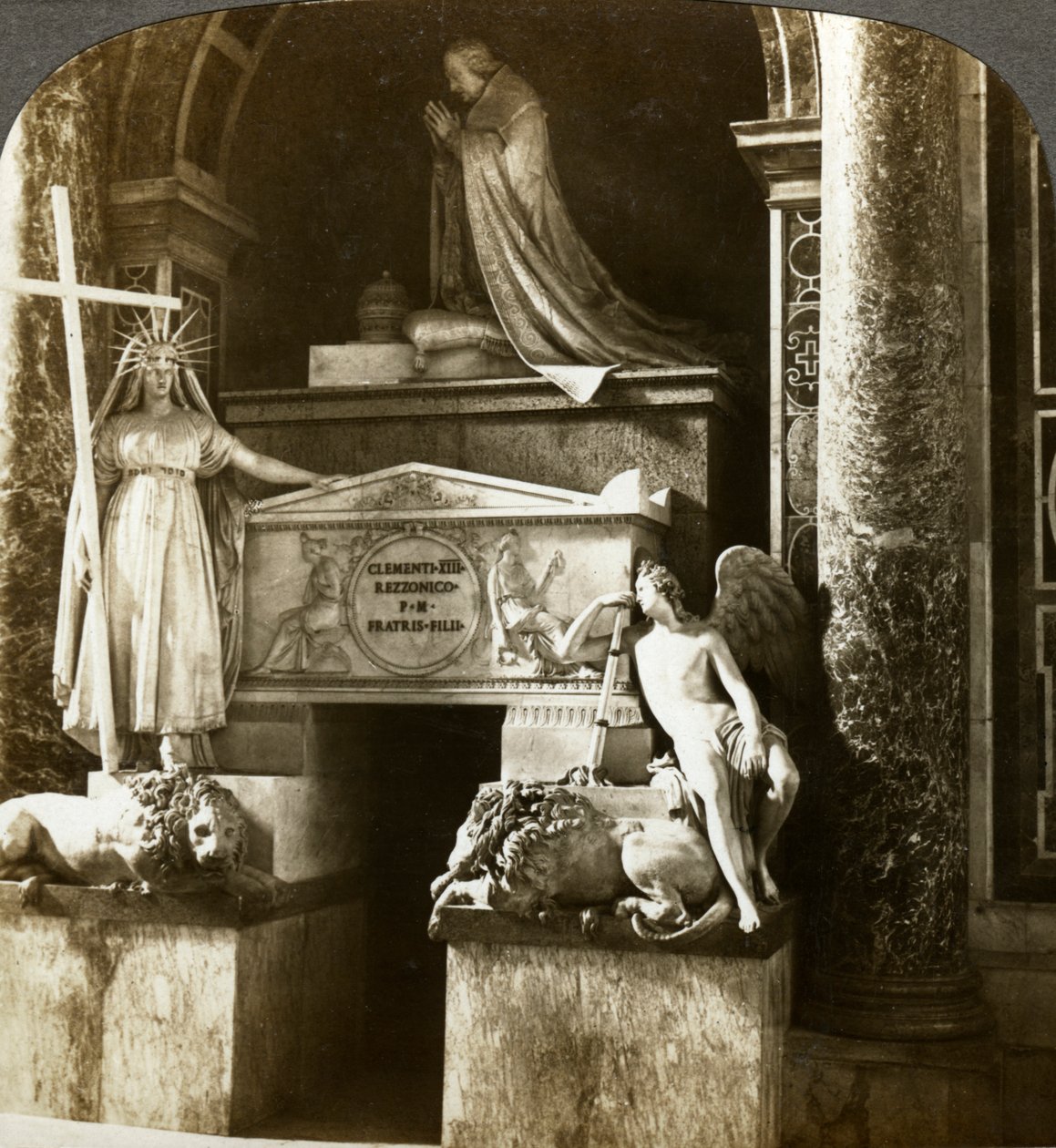 Tomb of Pope Clement XIII, St. Peter's Basilica, Rome, Italy