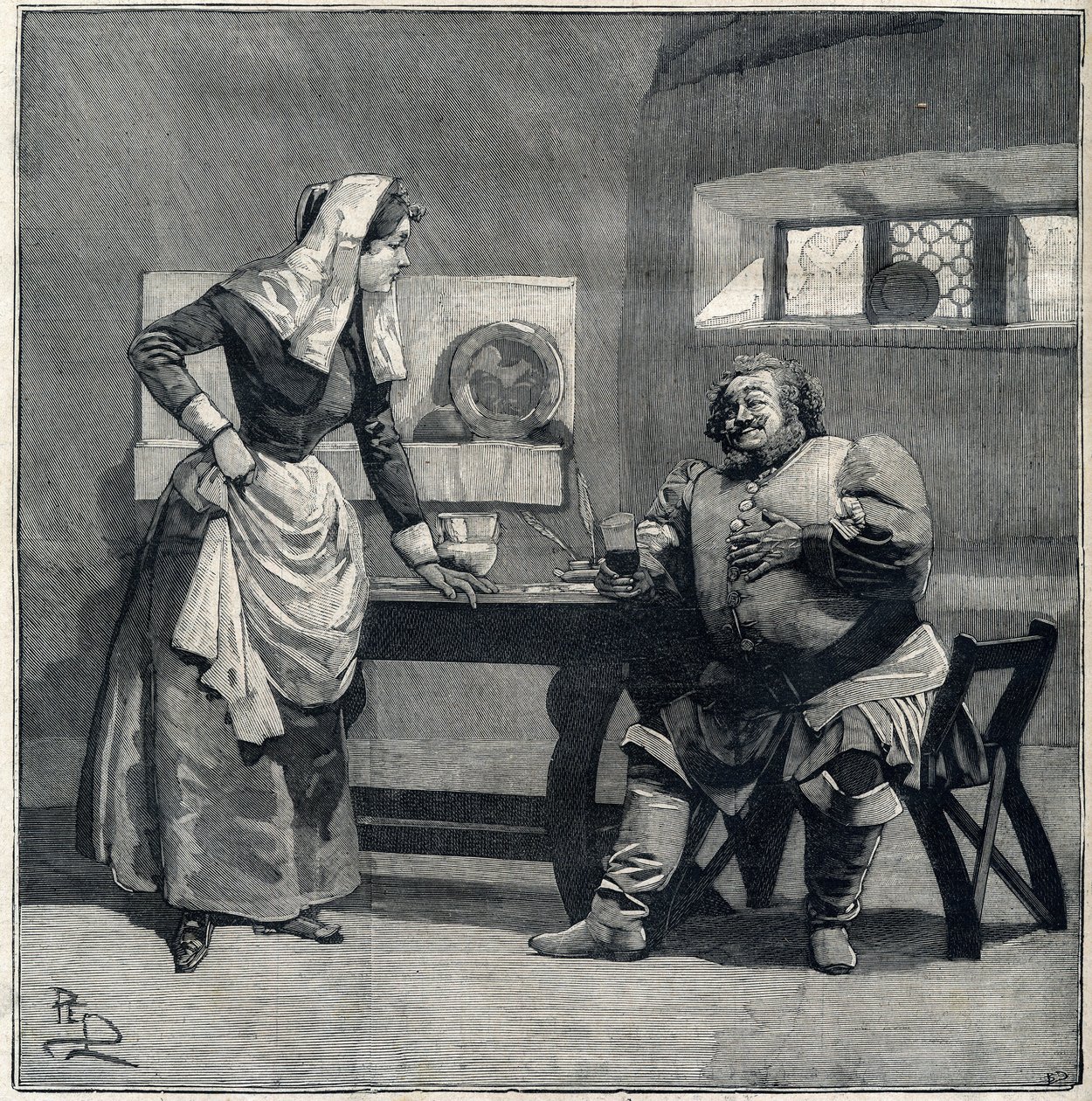 A scene of 'Falstaff' from the Opera eponym by Giuseppe Verdi was ...