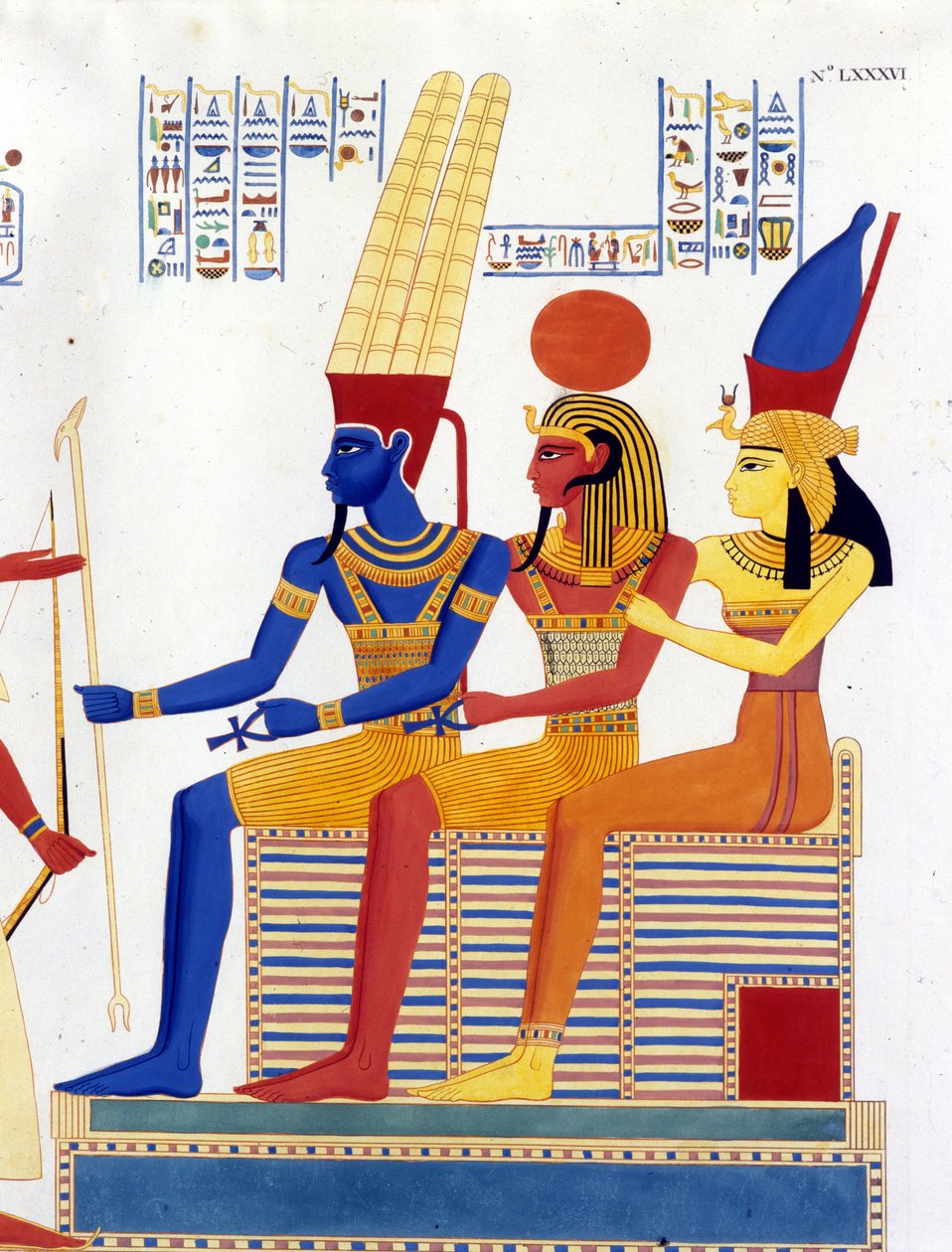 Amon - re, Ptah, Mut - in Monuments of Egypt and Upper Nubia by Ippolito Rosellini