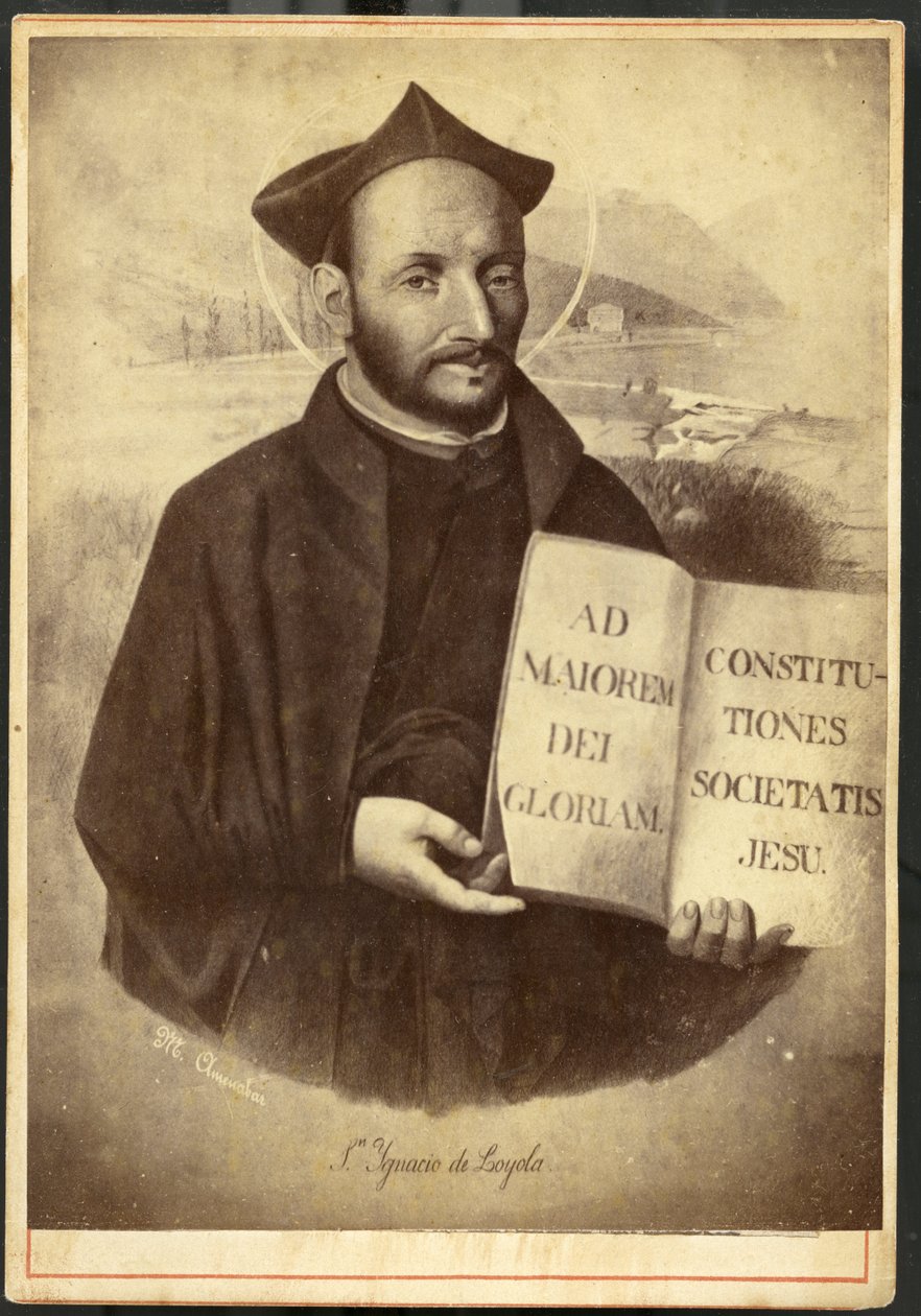 Painted Portrait of Saint Ignatius of Loyola, Founder of the Society of ...