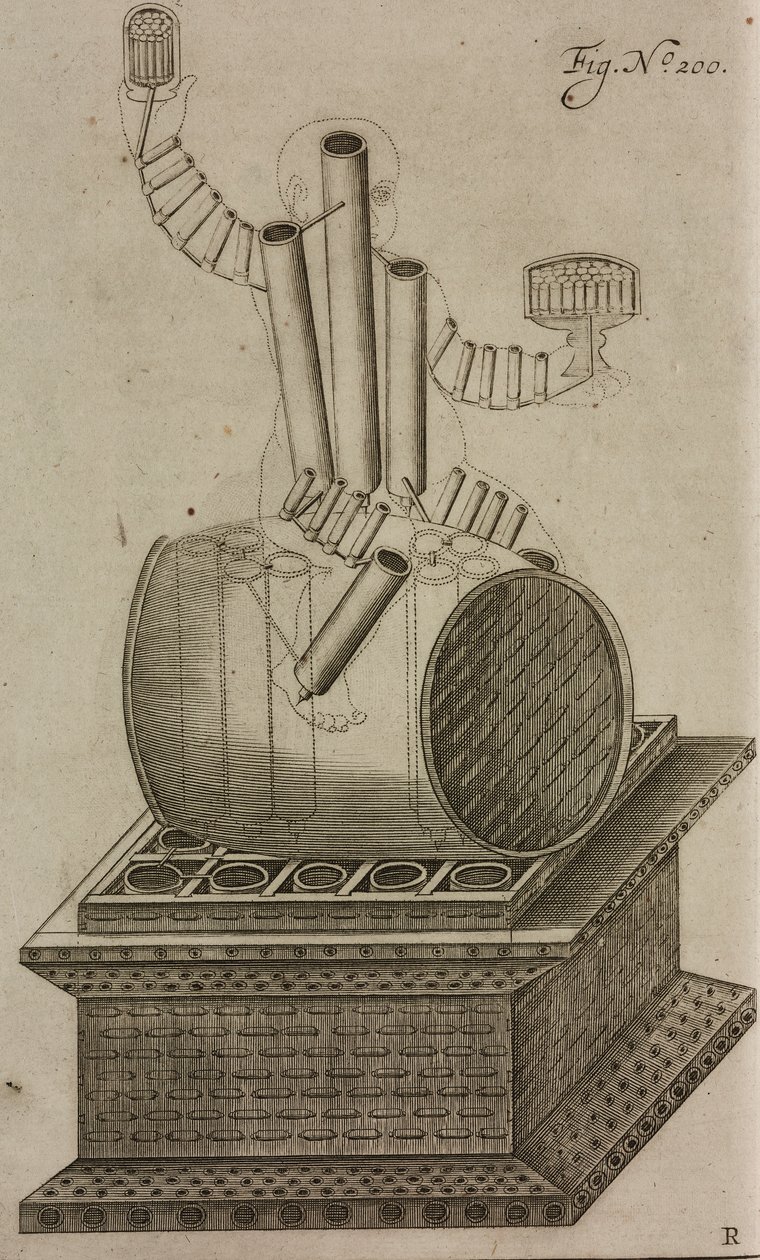 Bacchus on Barrel, Project for Mannequin to Launch Fireworks from Grand ...