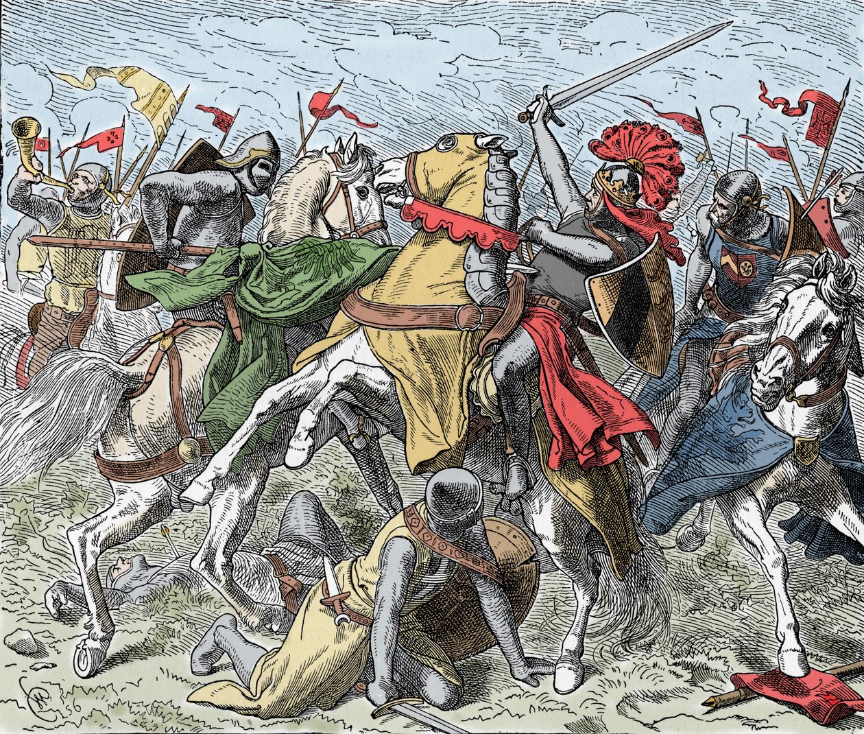 Battle on the Elster: Rudolf of Swabia Mortally Wounded