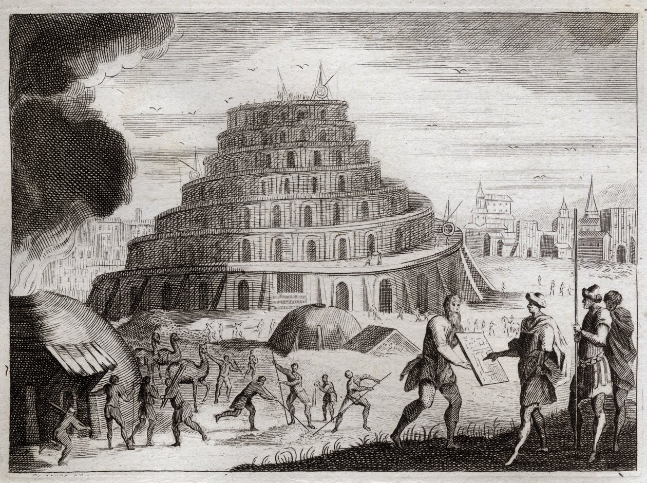 Bible of Royaumont, Old Testament: Tower of Babel