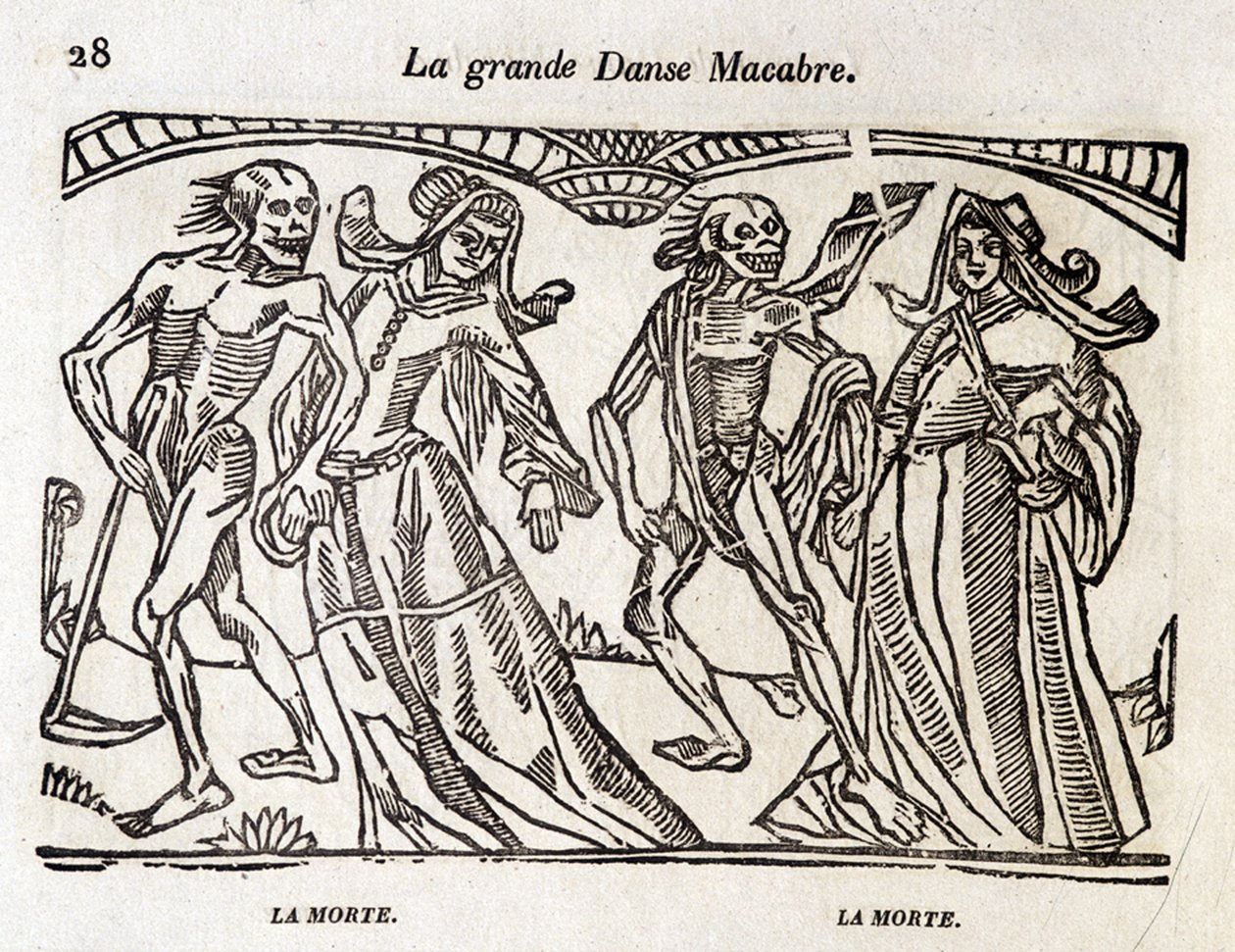 Dance Macabre - Engraving by Unknown artist